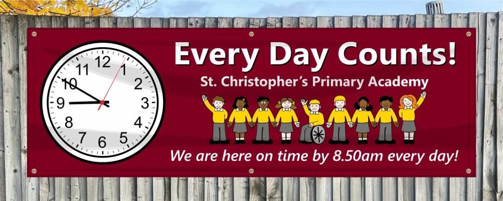School Punctuality & Attendance Banners