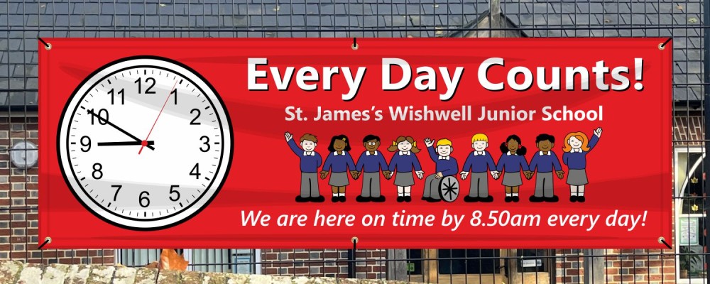 School Punctuality & Attendance Banners