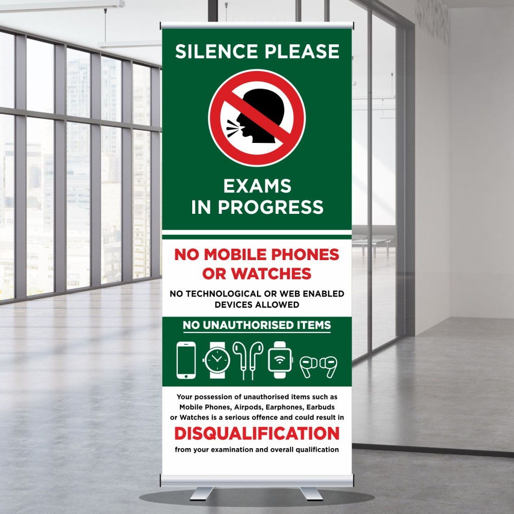 Exam Roller Banner - Layout 10 - Green