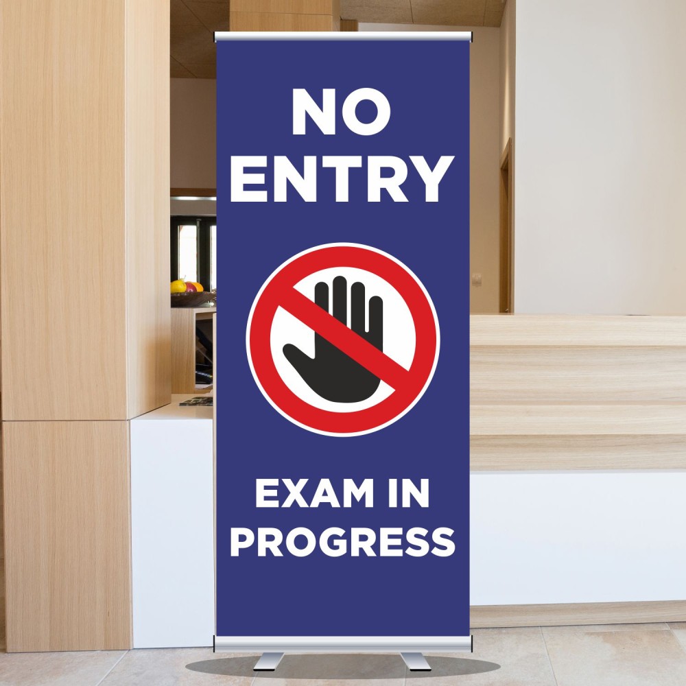 Exam Roller Banner - Layout 15 - Blue
